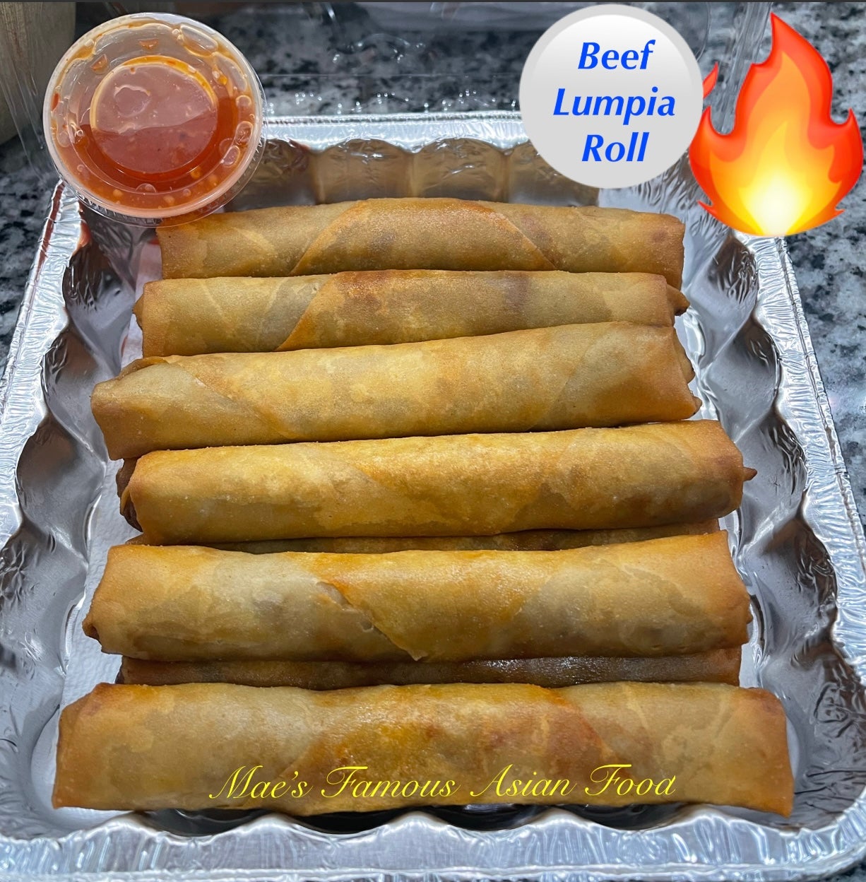 Beef Lumpia "Cook" 12pcs. | Mae's Famous Asian Food