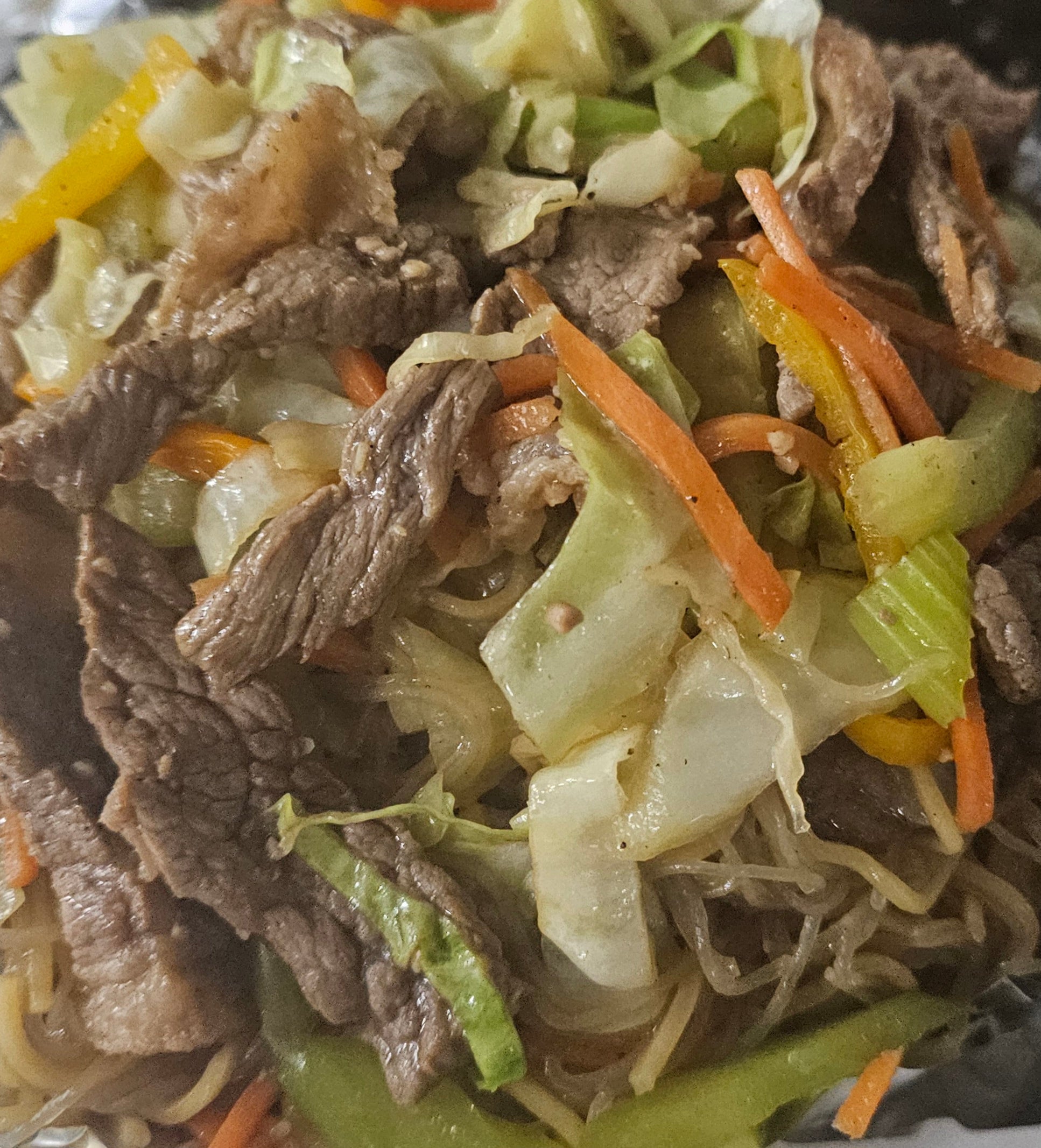 Beef Pancit Canton Only (Medium Pan Size) | Mae's Famous Asian Food