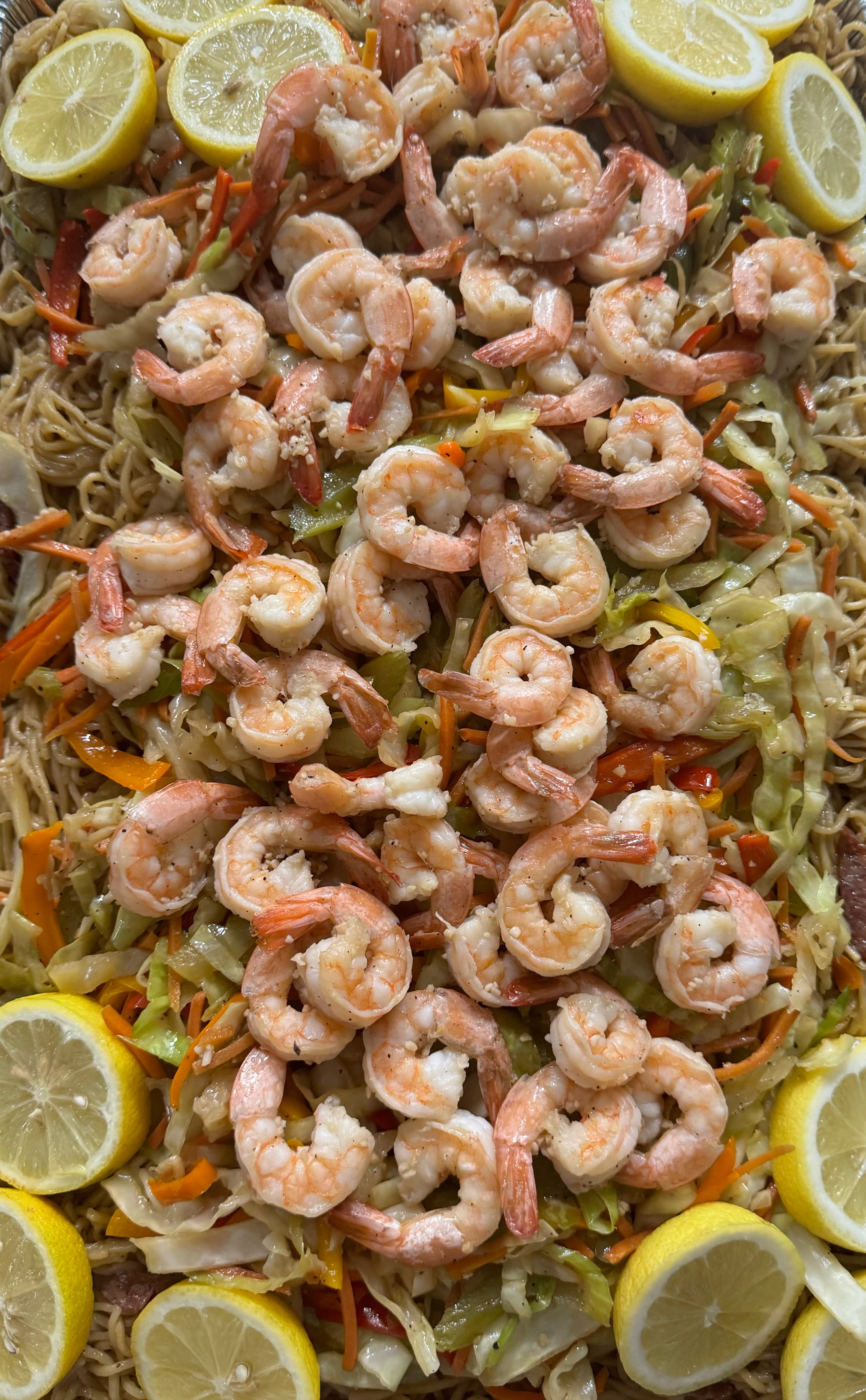 Shrimp Pancit Canton Only (Medium Pan Size) | Mae's Famous Asian Food