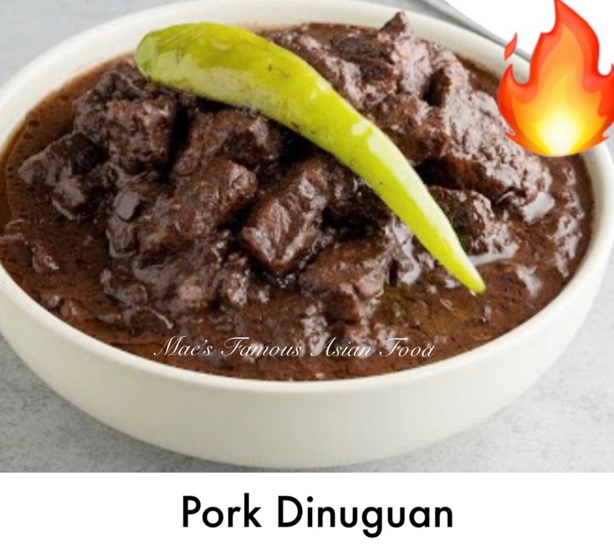 Pork Dinuguan "16oz containers" | Mae's Famous Asian Food